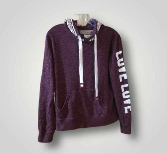 Reflex | Jackets & Coats | Reflex Womens Red Love Wording Hoodie Size ...